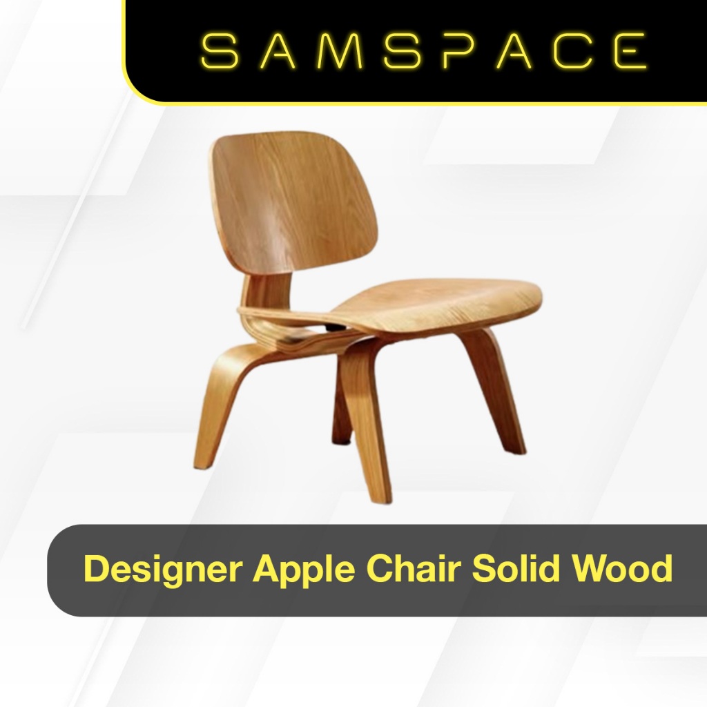 SamSpace Designer Apple Chair Solid Wood | Shopee Malaysia