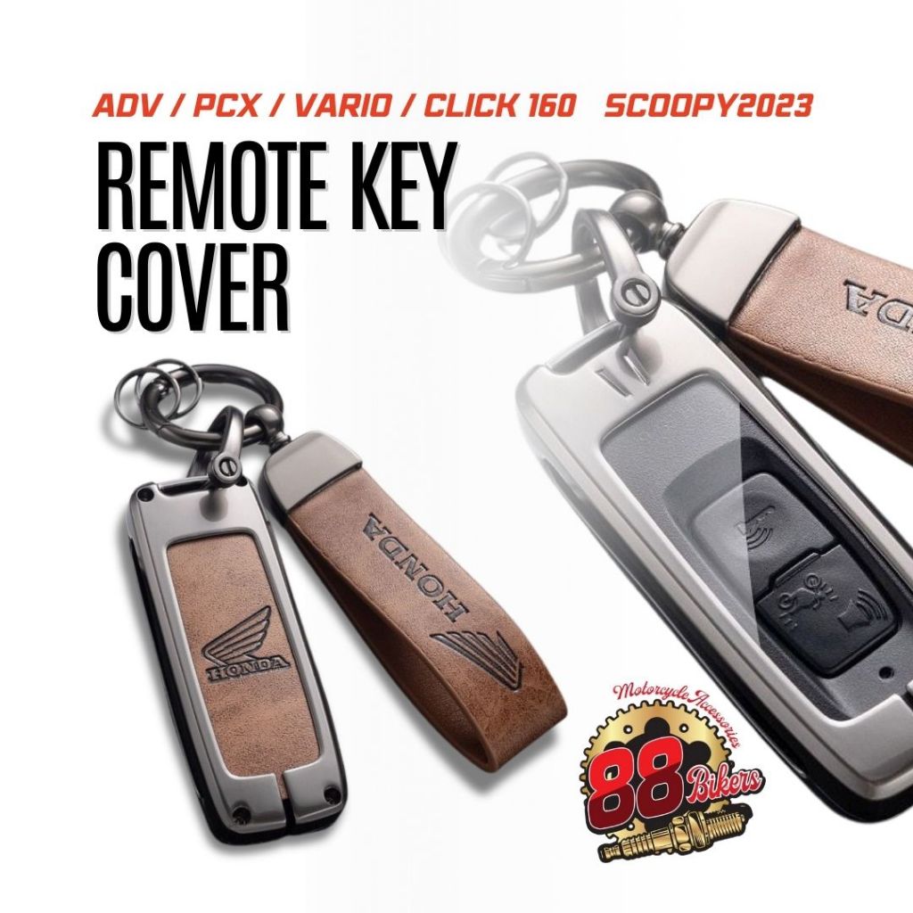 HONDA ADV160 PCX 160 Vario 160 Click 160 Scoopy 2023 Leather Remote Key ...