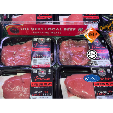 [Awesome Meats] Daging Lembu Tempatan - Premium Topside (Steak, Block ...