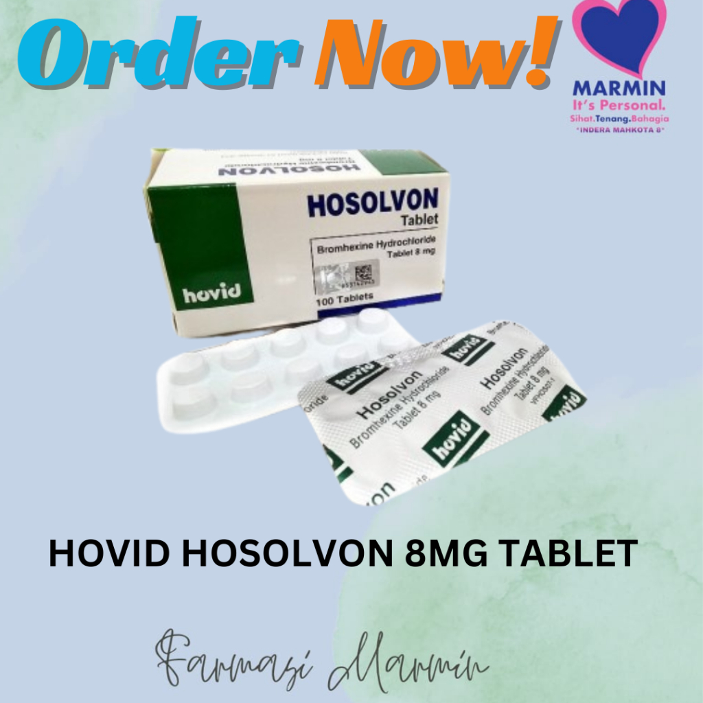 UBAT BATUK KAHAK HOSOLVON BROMHEXINE TABLET 8MG | Shopee Malaysia UBAT BATUK KAHAK HOSOLVON BROMHEXINE TABLET 8MG | Shopee Malaysia