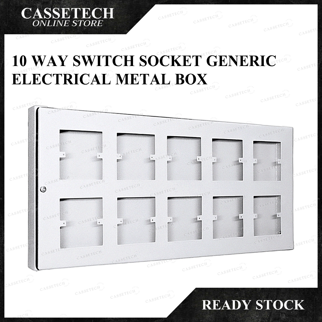 10 SWITCHES METAL BOX SWITCH SOCKET 4S 6S 8S 10S WAY ELECTRICAL CENTER ...