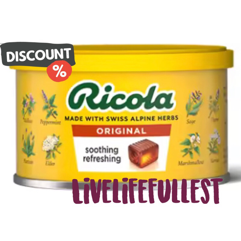 RICOLA Swiss Herb Candy Original 100g | Shopee Malaysia