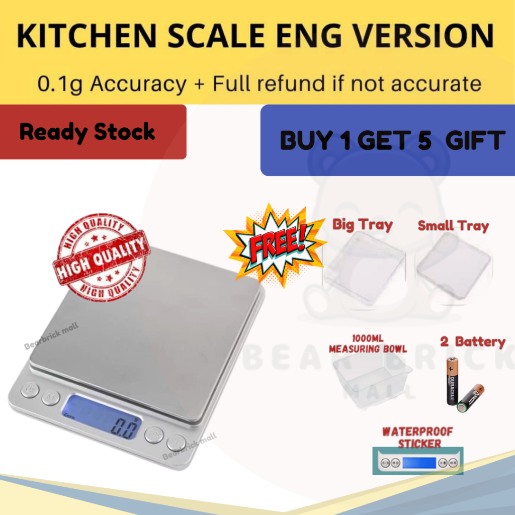 Eng Version! Precision LCD Digital Scales 3000g Mini Electronic Grams ...