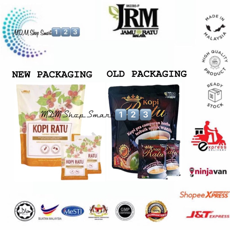JRM NEW KOPI RATU 300g 💯% ORIGINAL 15s x 20g | Shopee Malaysia