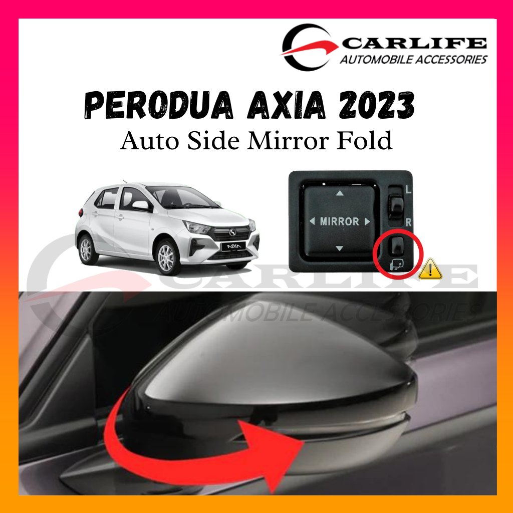 Perodua Axia 2023 Side Mirror Fold Module | Shopee Malaysia