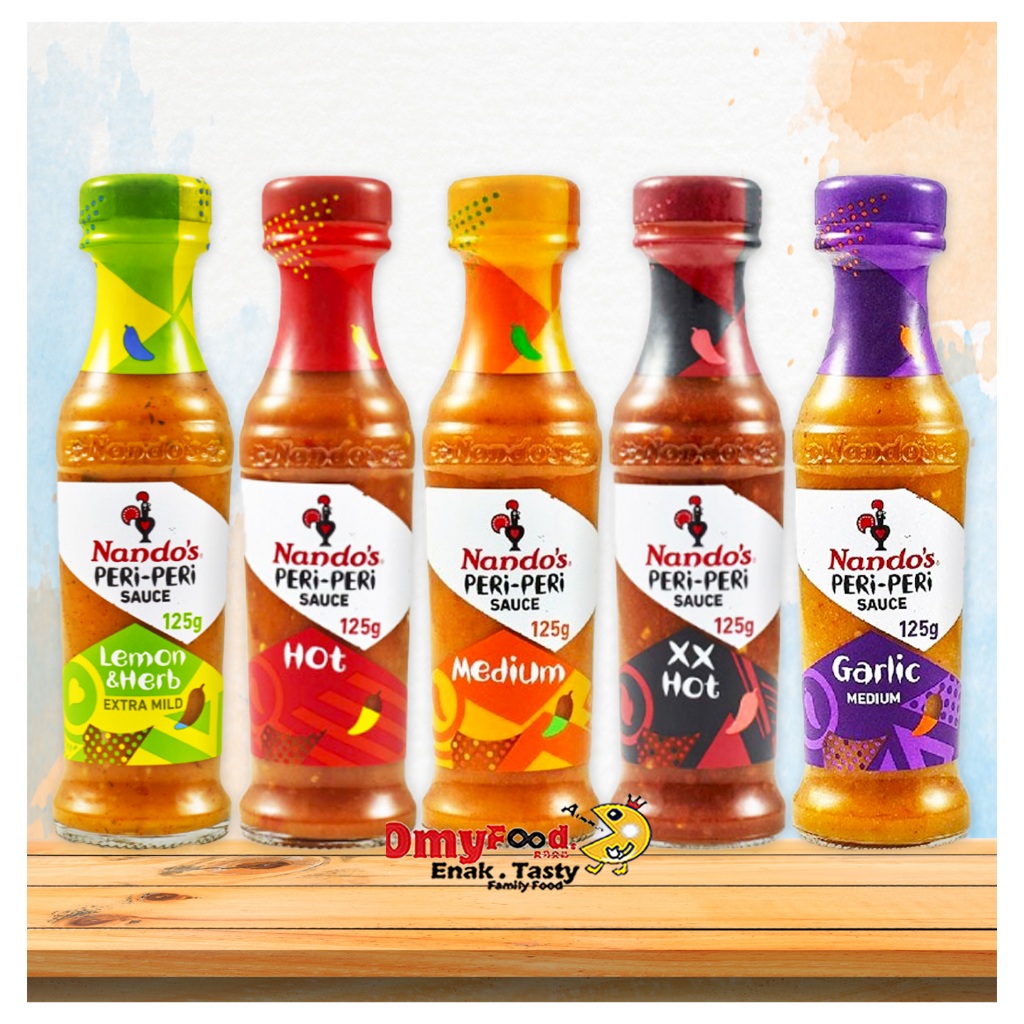 125g Nando's PERI-PERI Sauce [Lemon & Herb / Garlic / Hot / Medium / XX Hot][OmyFood] | Shopee ...