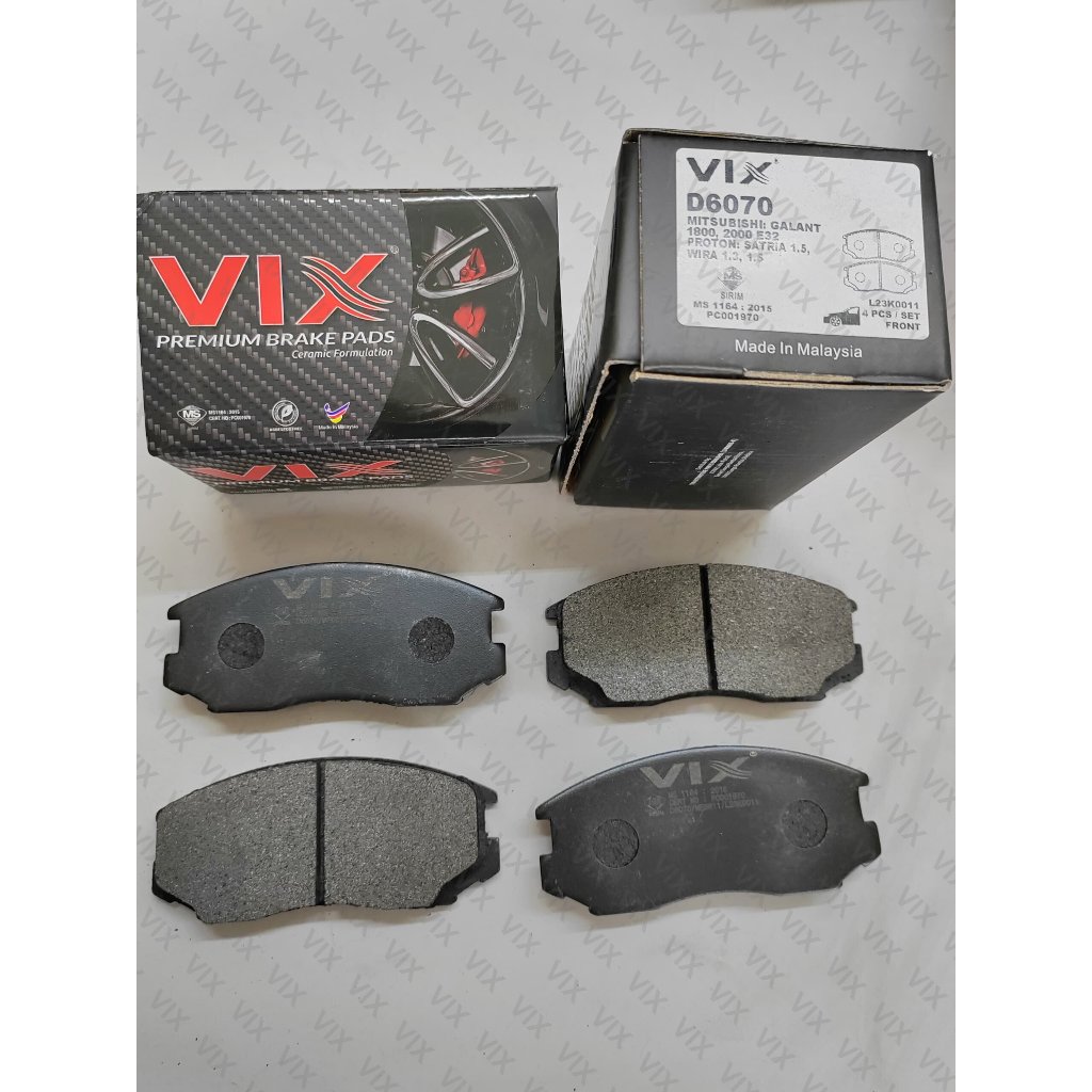 VIX Front Brake Pad - Proton Satria 1.5 - D6070 (1set) | Shopee Malaysia