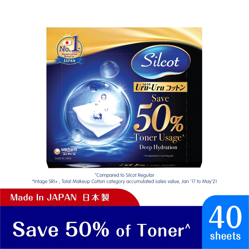 Silcot Uru Uru Cotton Puff (40 Pcs) | Shopee Malaysia