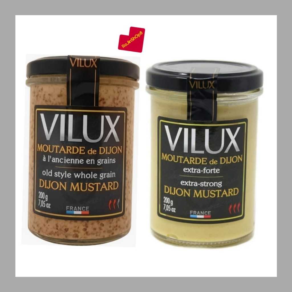 Vilux Extra Strong Dijon Mustard / Vilux Old Style Whole Grain Dijon ...