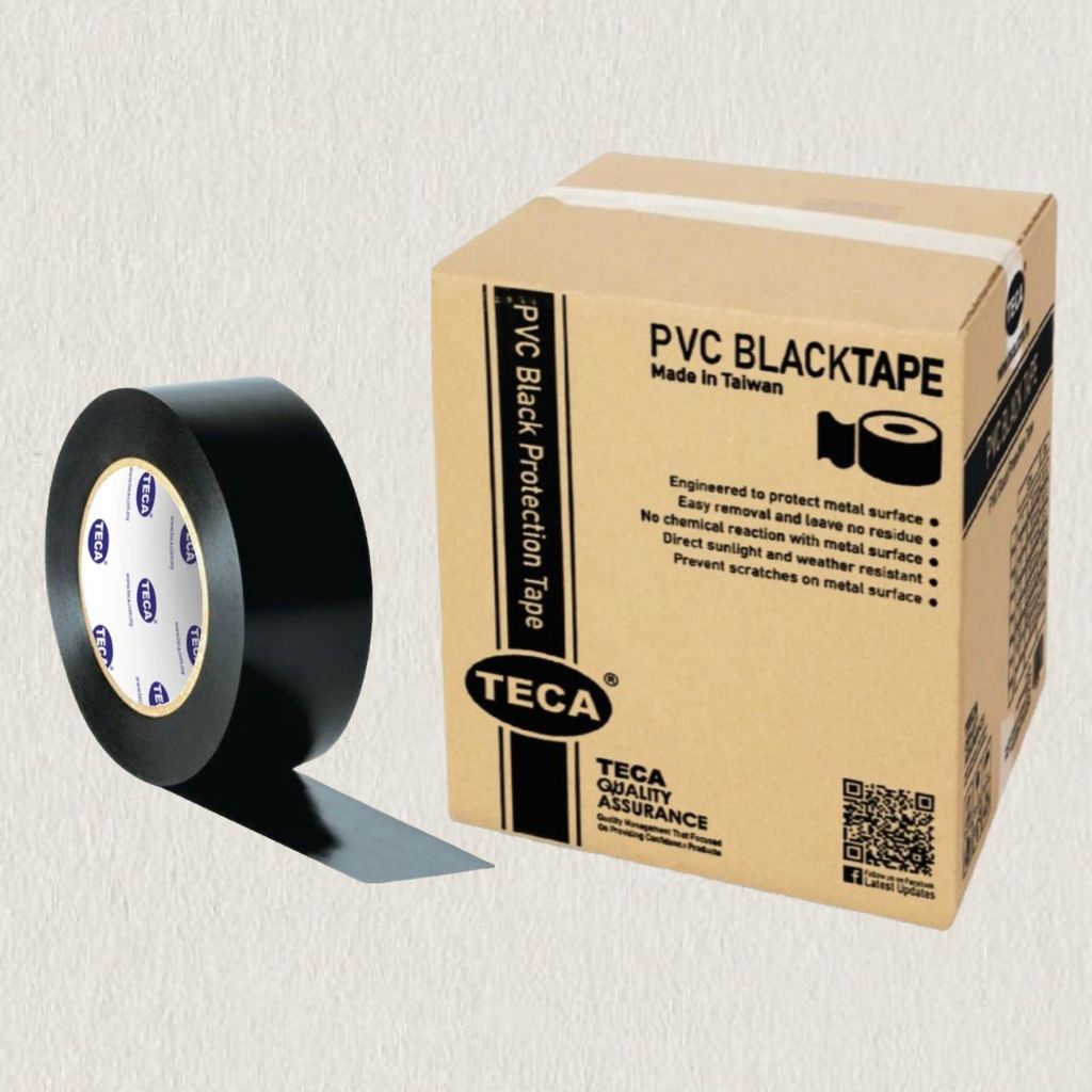 PVC BLACK PROTECTION TAPE FOR ALUMINIUM SURFACE SMOOTH & TEXTURE ...