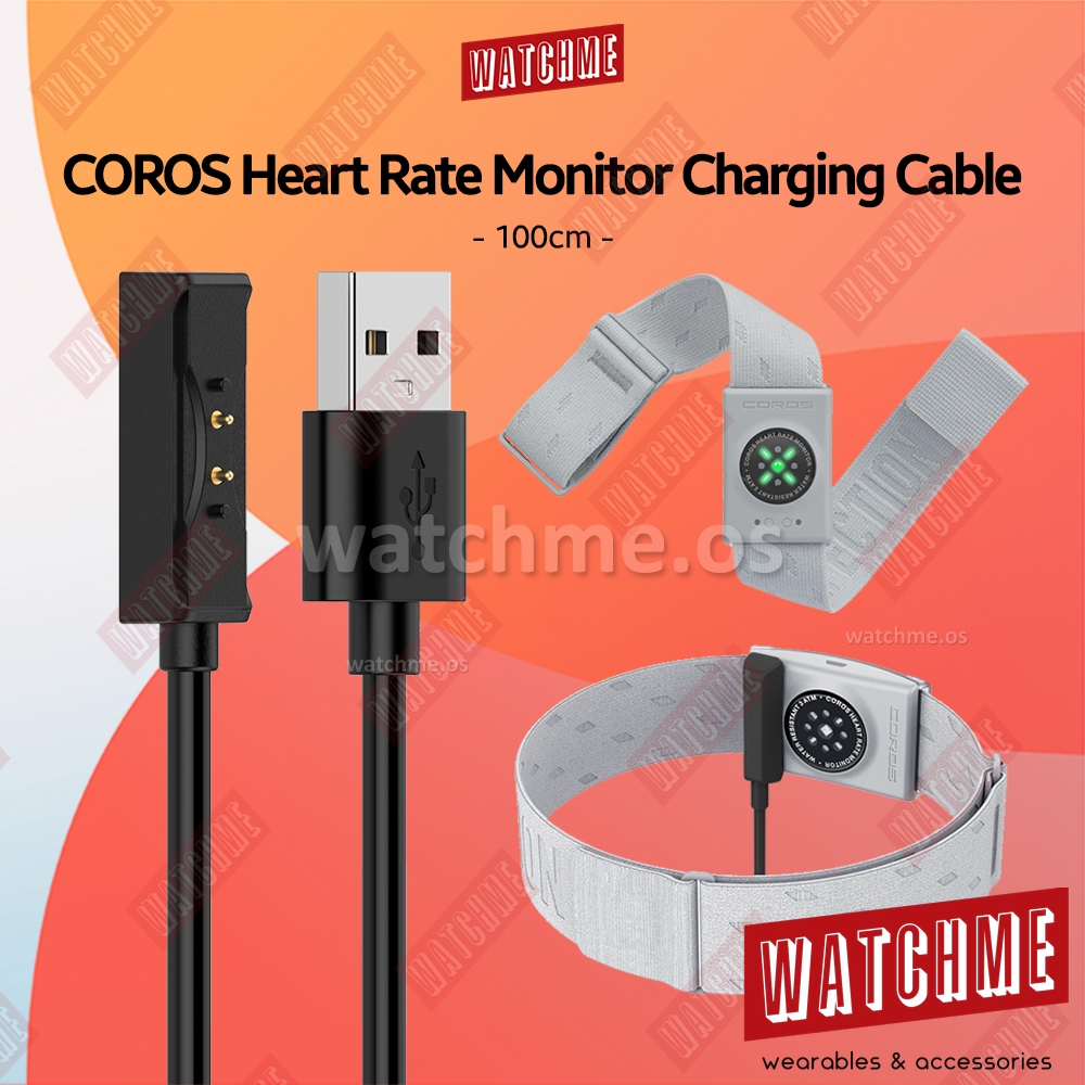COROS Heart Rate Monitor Band, Magnetic Charging USB Cable 100cm, 3 ...