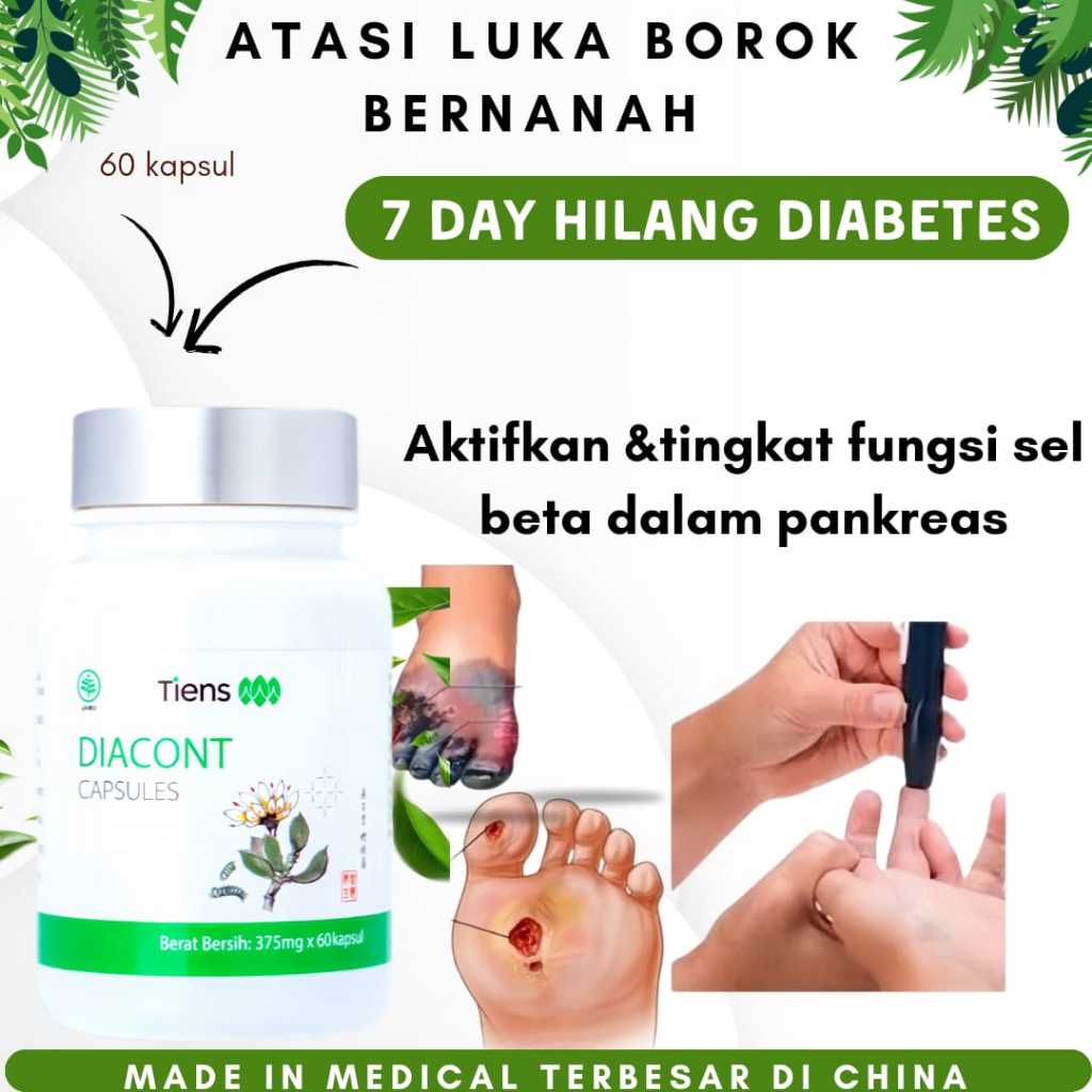 DIACONT TIENS / MENURUNKAN GULA DARAH & DIABETES ORIGINAL AMPUH ...