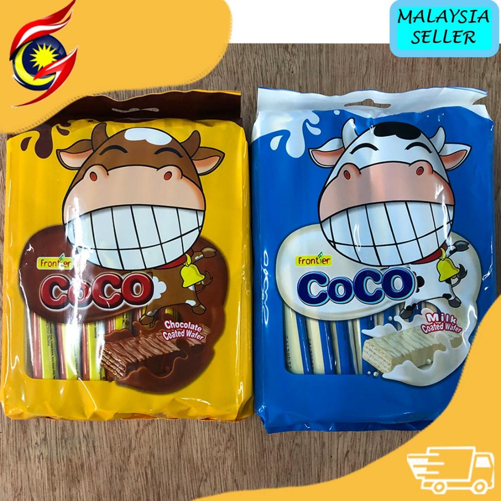 FRONTIER COCO CHOCOLATE & MILK 320G(40PCS) CHILDHOOD HALAL | Shopee ...