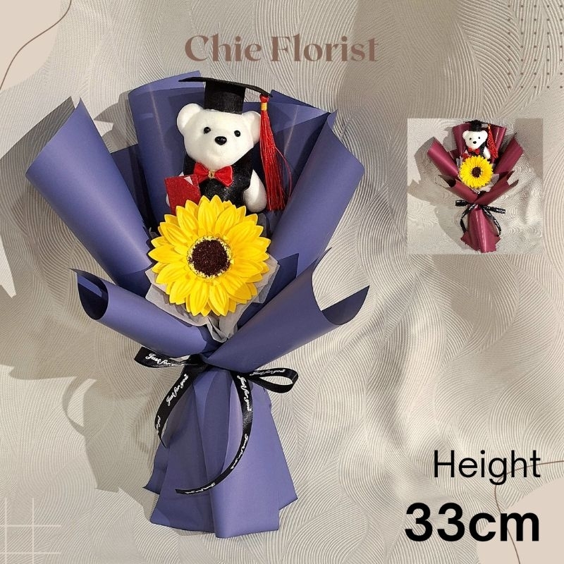 Sunflower Bouquet Convo Bouquet Graduation Bouquet Convo Bear Bouquet ...