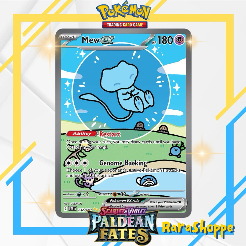 PTCG - Mew ex - 232/091 - Special Illustration Rare Scarlet & Violet ...