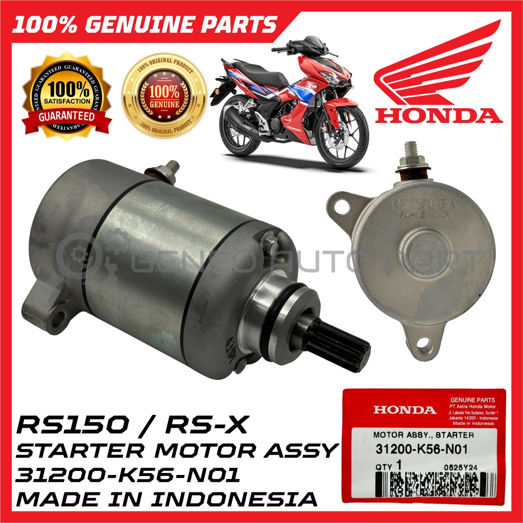 HONDA RS150 RSX RS-X RSX150 STARTER MOTOR ASSY [31200-K56-N01] 100% ...