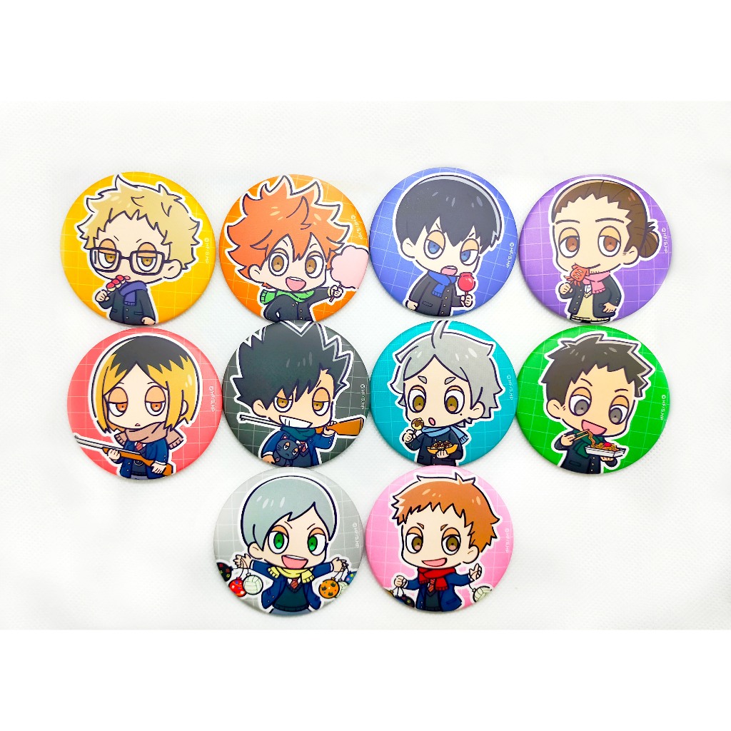 Original Haikyuu Badge Hinata Kageyama Kenma Kuroo Daichi Sugawara ...