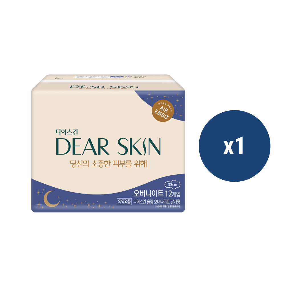 DEAR SKIN Air Embo Sanitary Pad Medium (26cm / 16 Pads) Sensitive Skin ...
