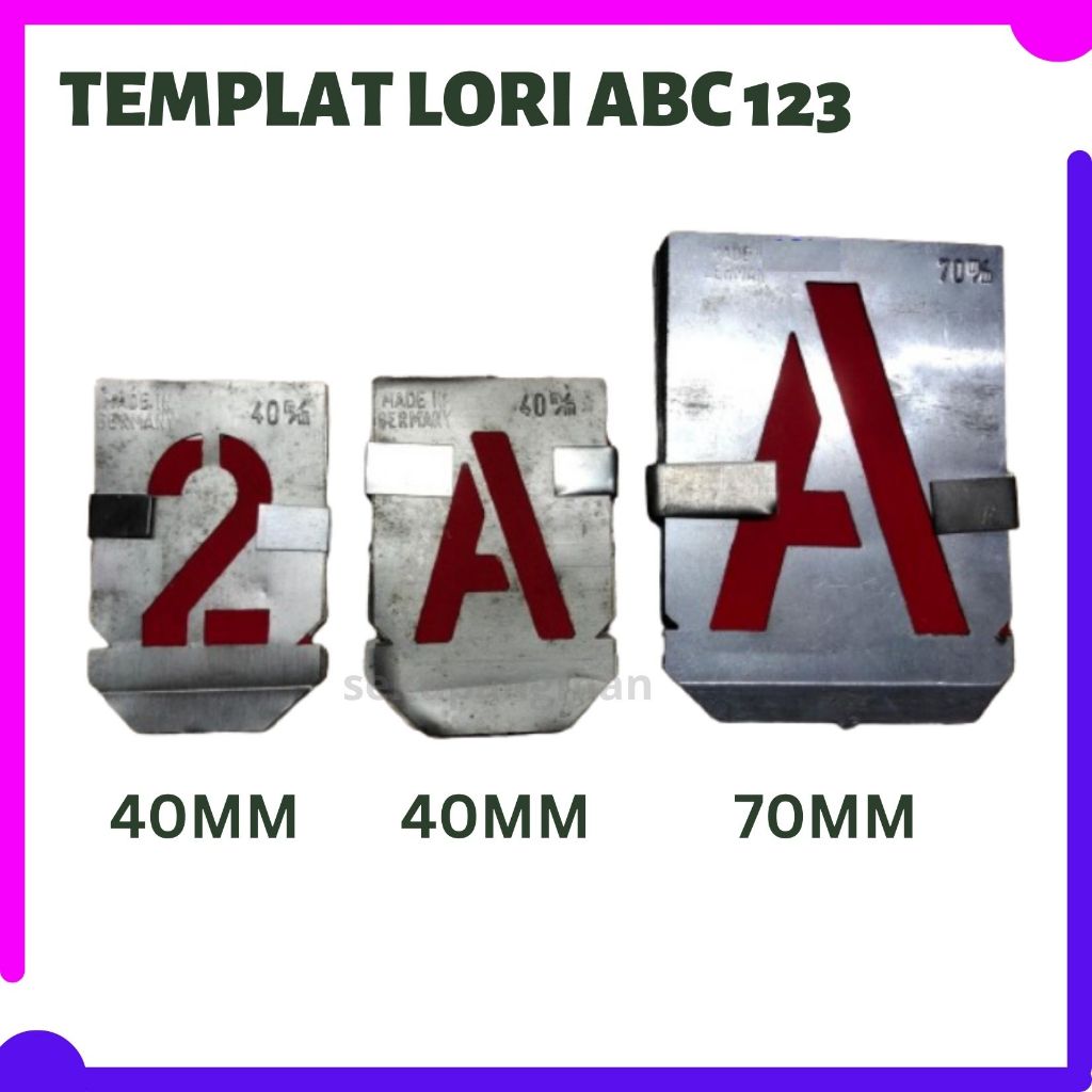 HUNTER Germany 123 ABC Number Alphabet letter 0-9 A-Z Stencil Plate ...