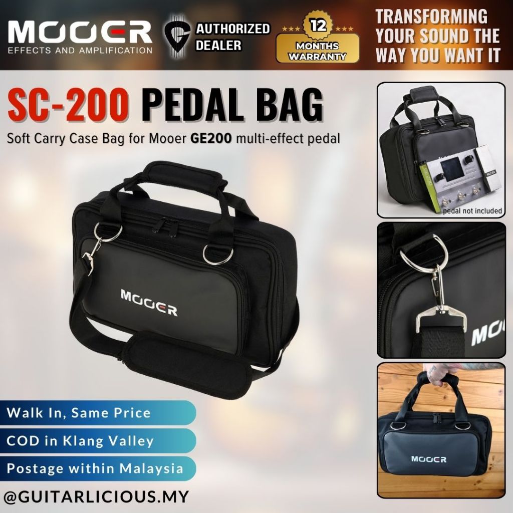 Mooer SC-200 Soft Carry Multi-Effect Pedal Case Bag for GE200 ( SC200 ...