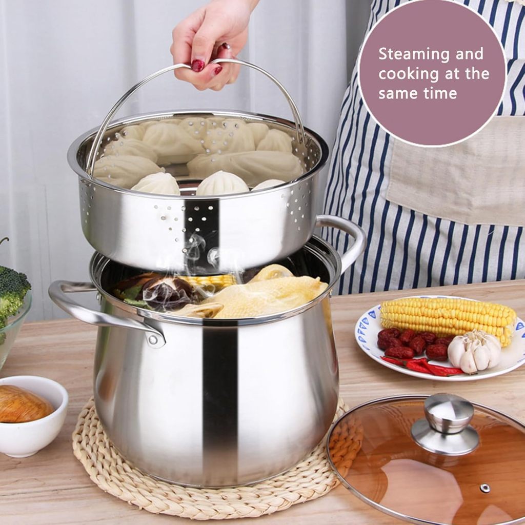 304 Stainless steel soup bucket stainless steel pot Periuk Sup Baldi ...
