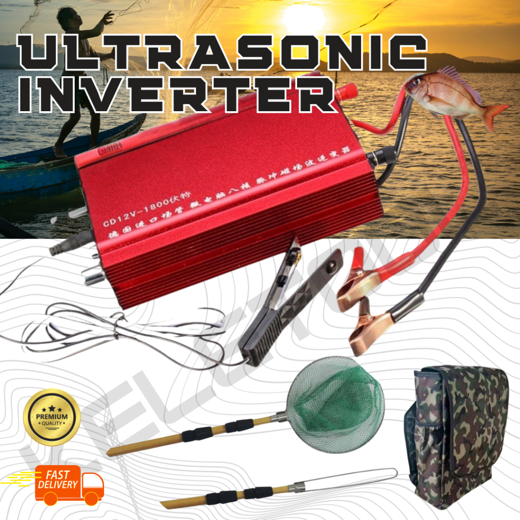 128000W High power Ultrasonic Inverter Boost Electric Fish Shocker Fish ...