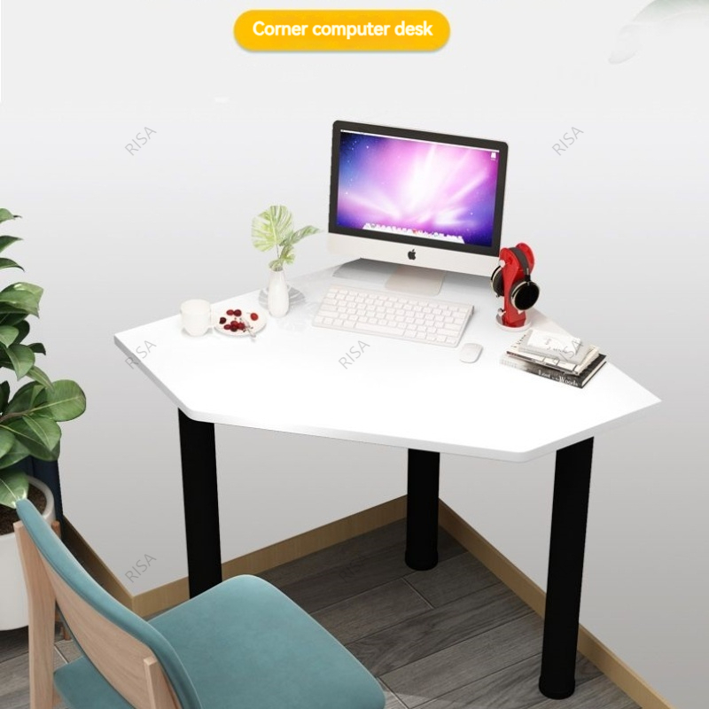 Corner Desk Small-Sized Computer Desk Corner Curved Small Desk Mini ...