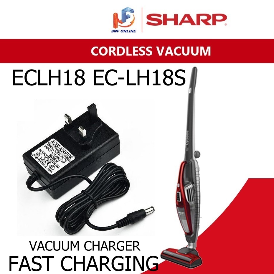 SHARP ECLH 18 S VACUUM CLEANER FAST CHARGER ADAPTER 600mA 21.4 V ...