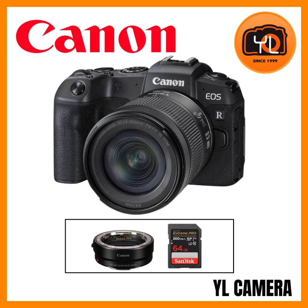 Canon EOS RP Mirrorless Camera [Sandisk 64GB Extreme Pro SD Card ...