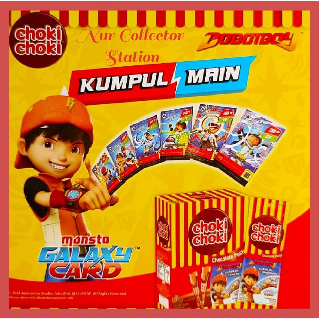 MONSTA GALAXY CARD x CHOKI CHOKI ~NOMBOR 1 HINGGA 46~ (46 PCS KAD ...