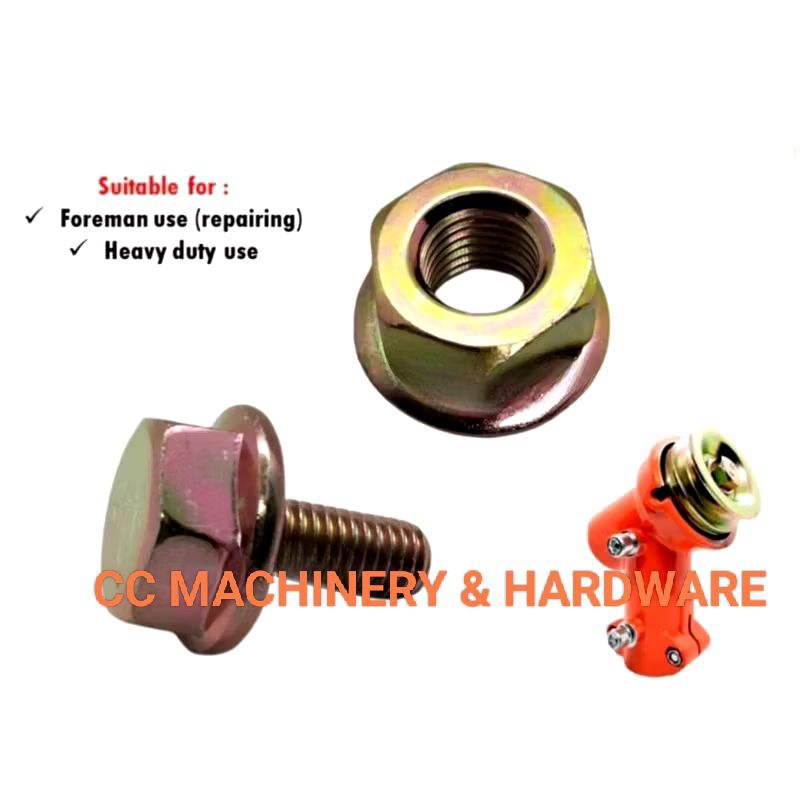 (Ready Stock) Screw Gear Case Brush Cutter Skru Mata Mesin Rumput Nut ...