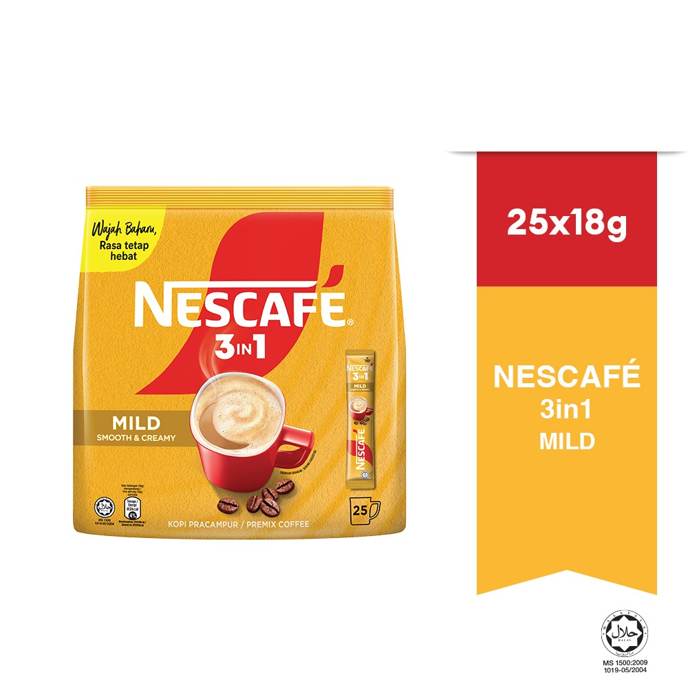 NESCAFE 3in1 Mild Stickpack (25x18g) | Shopee Malaysia