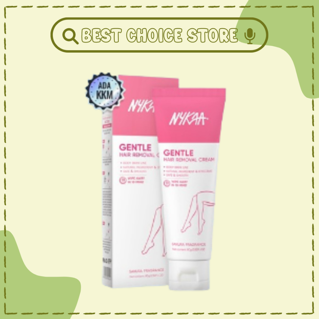 Nykaa Gentle Hair Removal Cream Body Armpit Painless Hair Removal 80G ...