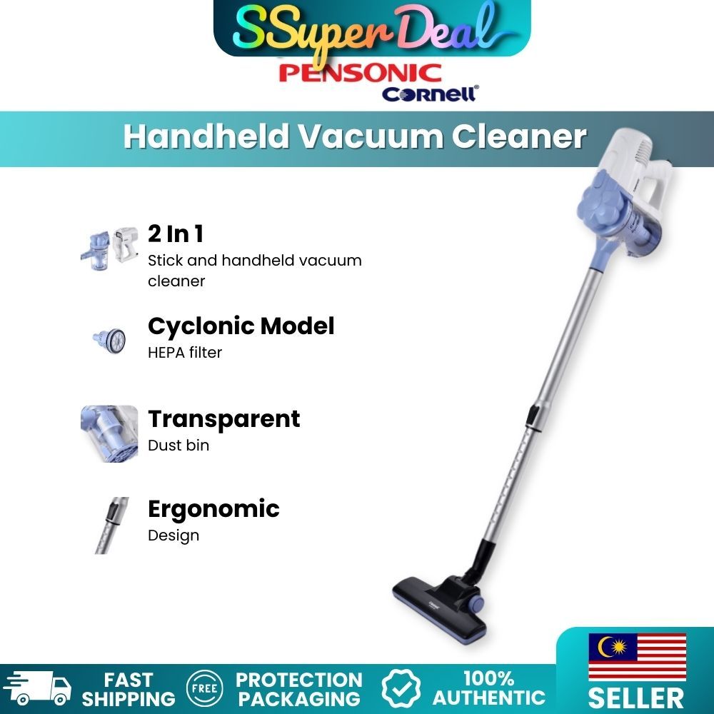 Pensonic Cornell Blue Bae Series Wired Stick Handheld Vacuum Cleaner ...