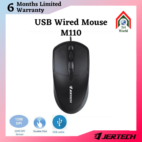 EASYPOS Jertech USB Wired Irelia Mouse M110 滑鼠 Tetikus | Shopee Malaysia