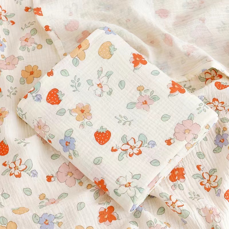 Newborn Baby Muslin Swaddle Kain Bedung Baby Towel Soft Blanket Kain ...
