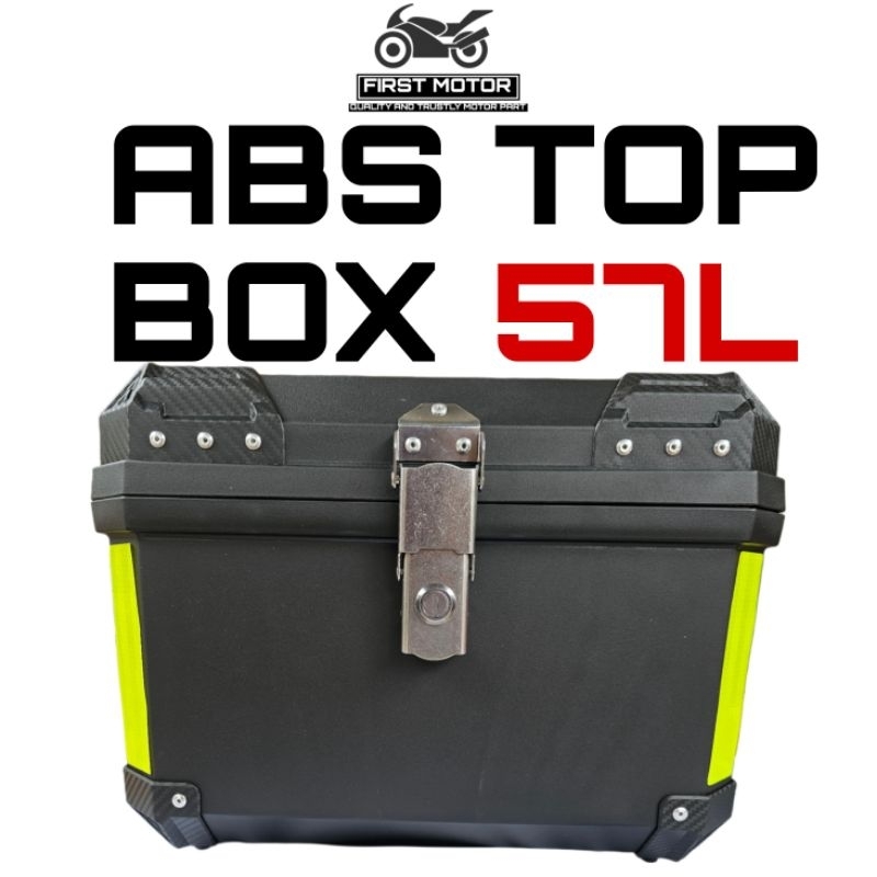ABS TOP BOX 57L ALUMINIUM KOTA MOTOSIKAL PETI MODIFIED MODIFY ...