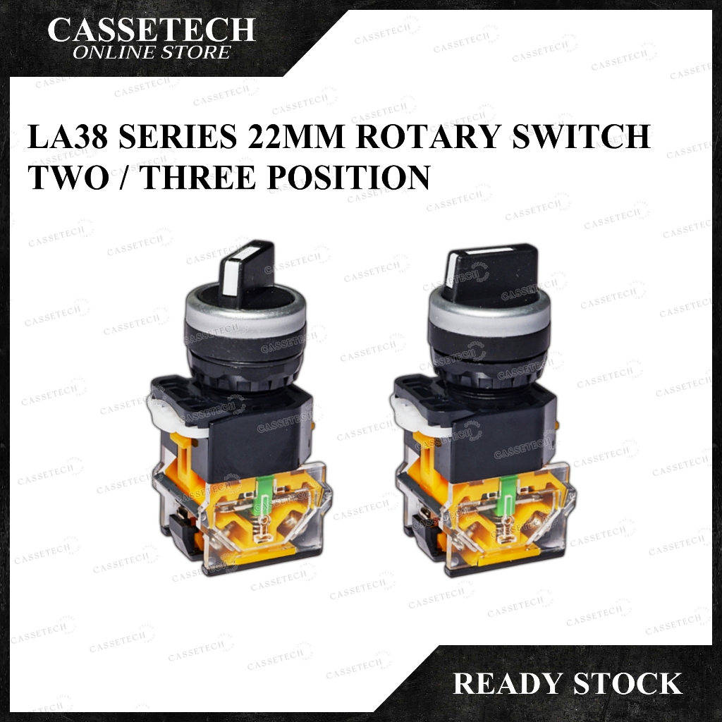 [ 2 POSITION / 3 POSITION ] 22mm SELECTOR SWITCH ROTARY MAINTAINED ...