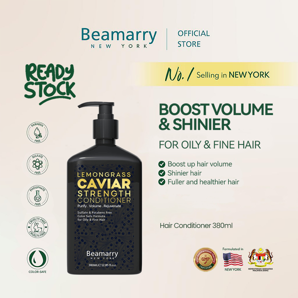 Beamarry Lemongrass Caviar Strength Conditioner 380ml | Boost Volume ...