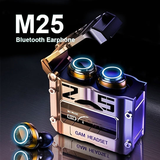 【M25】Earbuds Wireless Earphone Bluetooth TWS Smart Touch Control ...