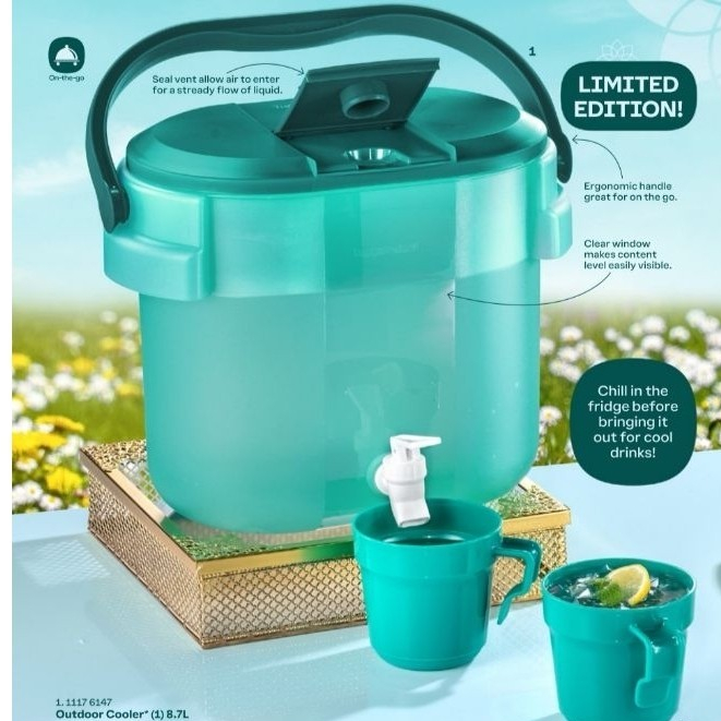 Tupperware Outdoor Cooler 8.7L ( Green) Coolor Year 2024 | Shopee Malaysia