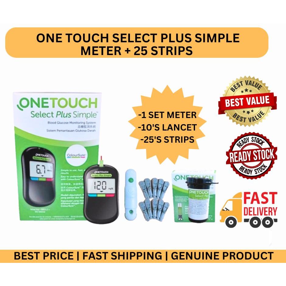 Onetouch [Ultra Plus Flex Meter/Select Plus Meter] Set Easy & Pain-free ...