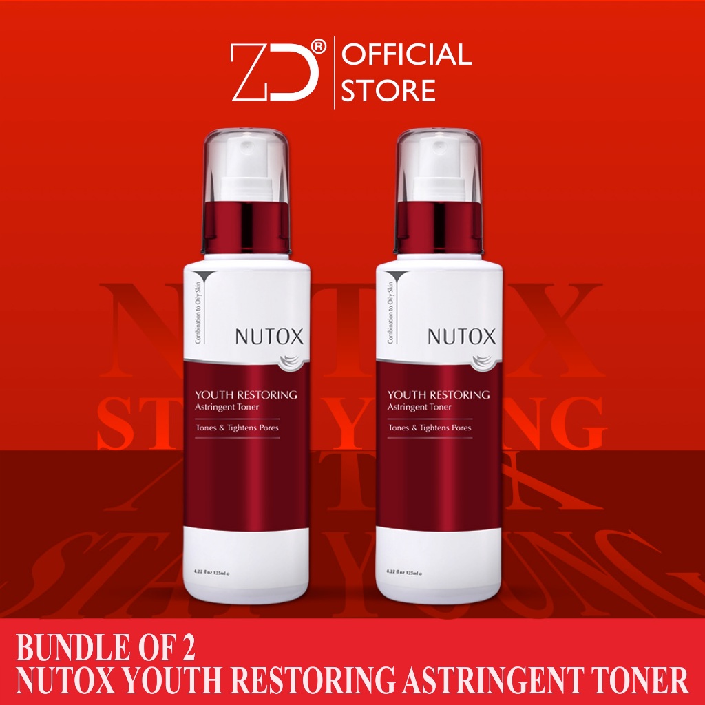 [BUNDLE OF 2] NUTOX Youth Restoring ASTRINGENT TONER 125ml x2 (For Combination to Oily) | Shopee ...