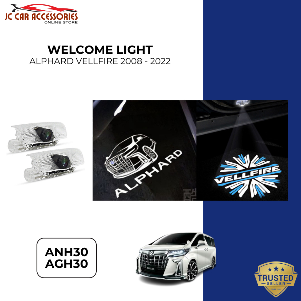 Toyota Alphard Vellfire Ghost Shadow Light Welcome Light Side Step Logo ...