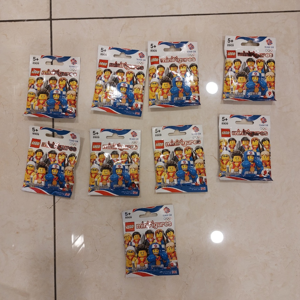 Lego 8909 Minifigures TEAM GB Series Complete Full Set of 9 Packs (NEW ...