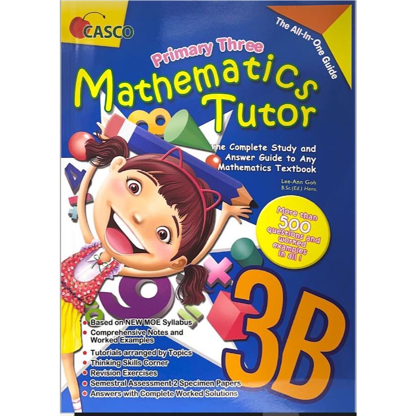 CASCO Primary Three Mathematics Tutor 3B + ANSWERS | Shopee Malaysia