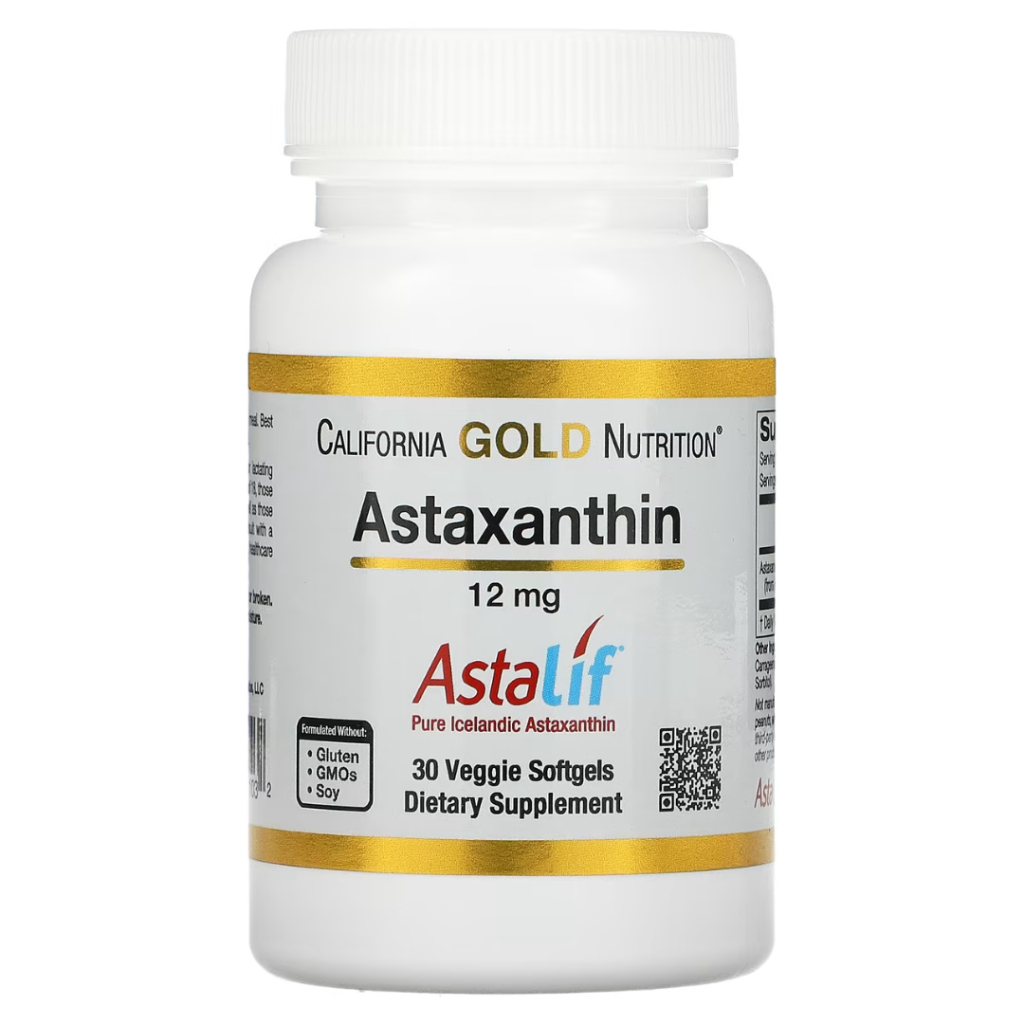 California Gold Nutrition Astaxanthin Astalif Pure Icelandic 12 mg ...