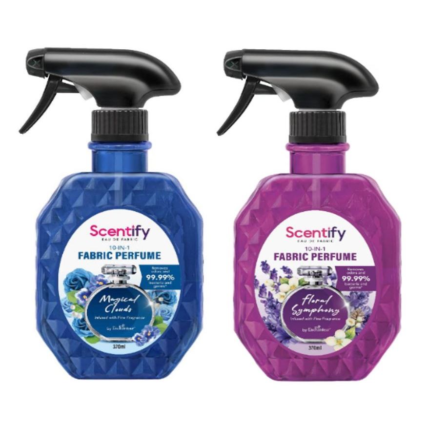 SCENTIFY FABRIC PERFUME SPRAY 370ML (MAGICAL CLOUD/FLORAL SYMPHONY ...