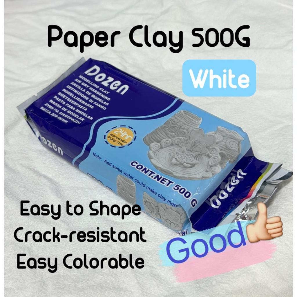 Modelling Clay Paper Clay (White) 500G 免烧免烤纸粘土 易塑形 不开裂 好上色 500G ...