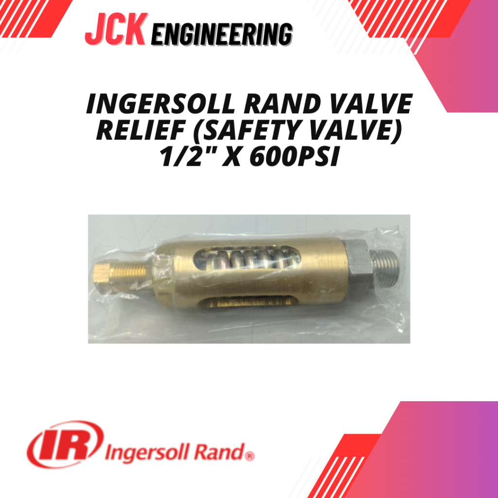 Ingersoll rand VALVE RELIEF (SAFETY VALVE) 1/2" X 600PSI Ingersoll Rand ...